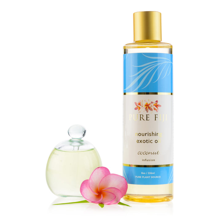Pure Fiji - Exotic Oil 8oz - Coconut – Mana Skin Body & Soul