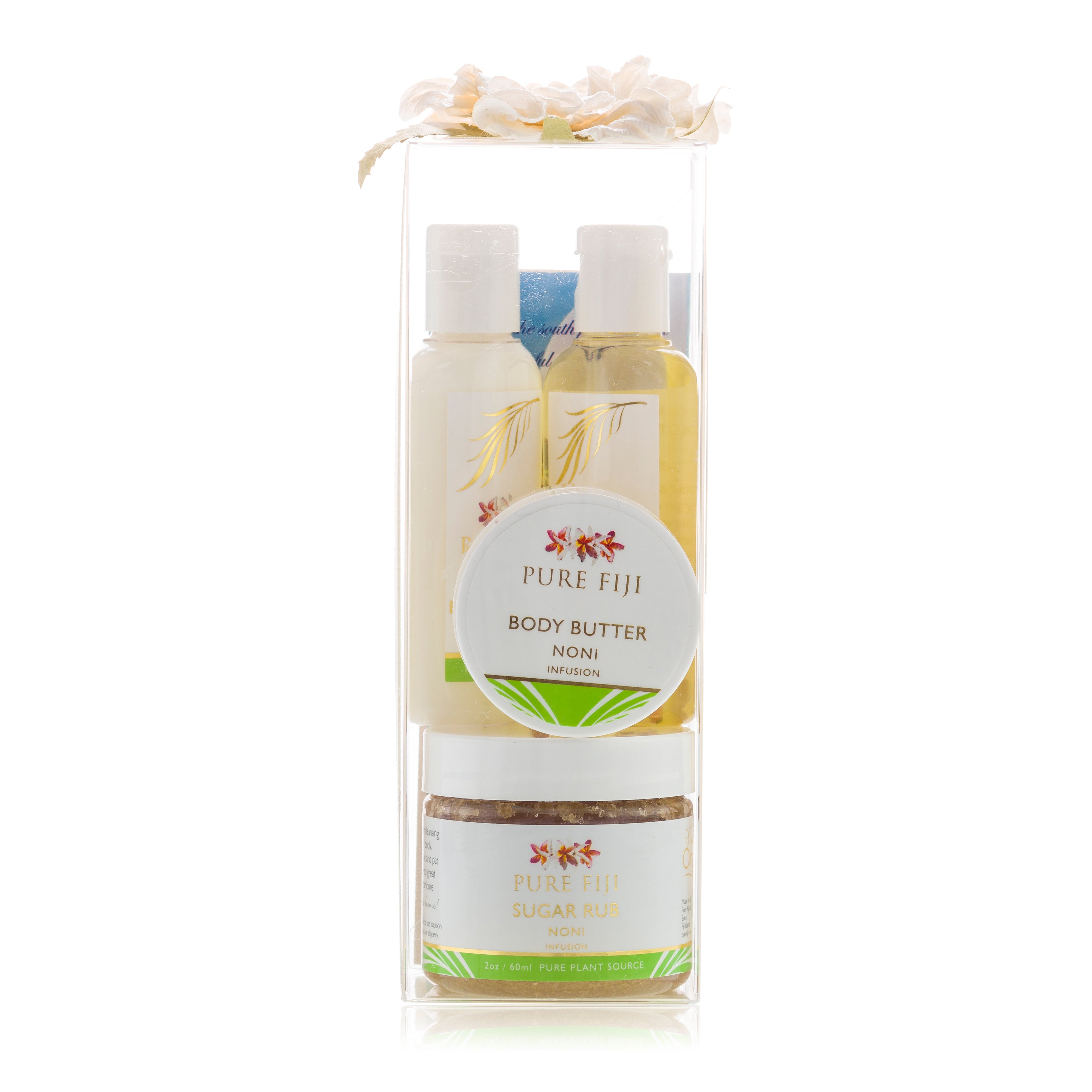 Pure Fiji - Sugar Glow Spa Box Gift pack - Noni – Mana Skin Body & Soul